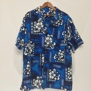 Bullhead | Shirts | Vintage Bullhead Men Hawaiian Blue Short Sleeve Xl ...